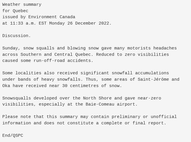 Snow Squall | NAV CANADA Aviation Meteorology Reference